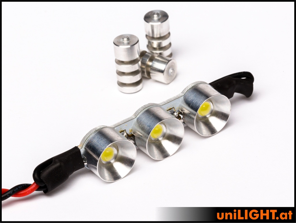 12mm Triple Spotlight, 3x2W | uniLIGHT.at