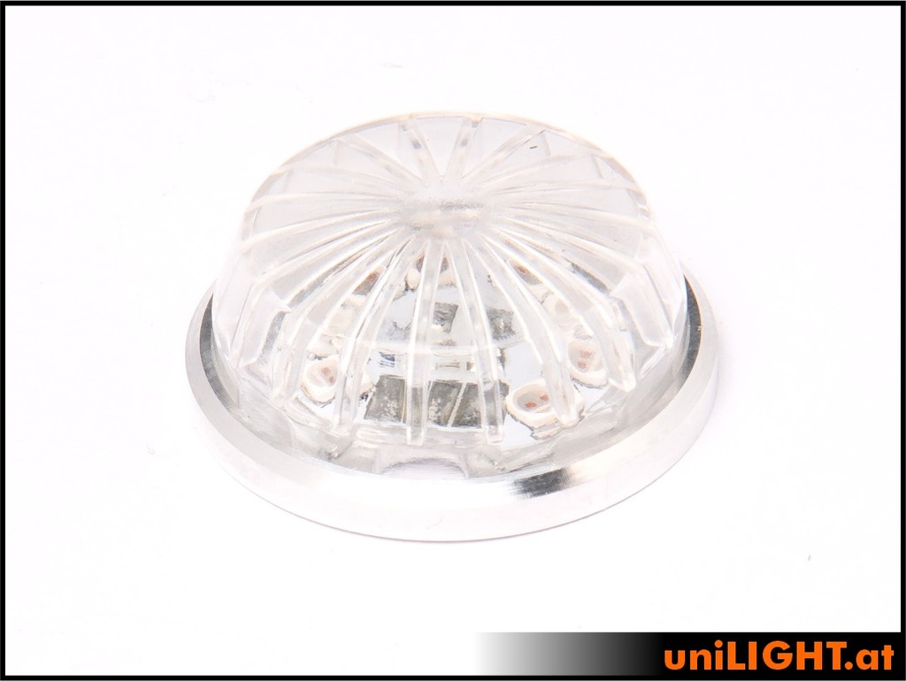 24mm ROUND Strobe light, 20Wx2, SHORT | uniLIGHT.at
