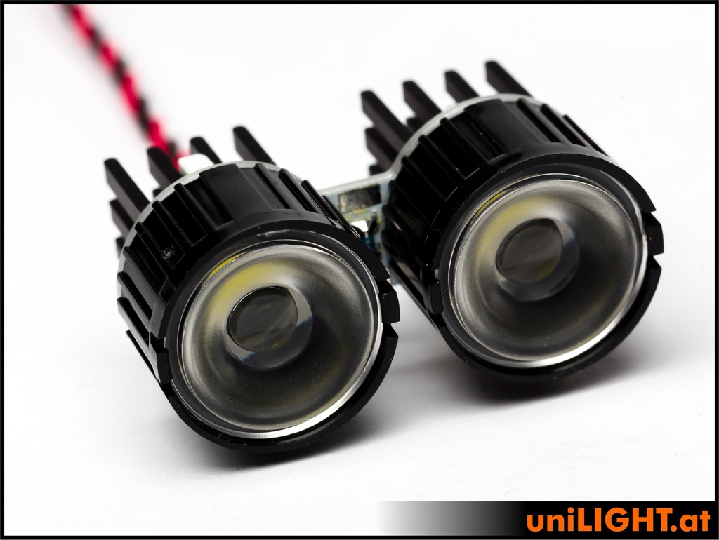22mm ECO Double Spotlight, 2x8W, T-FUSE | uniLIGHT.at