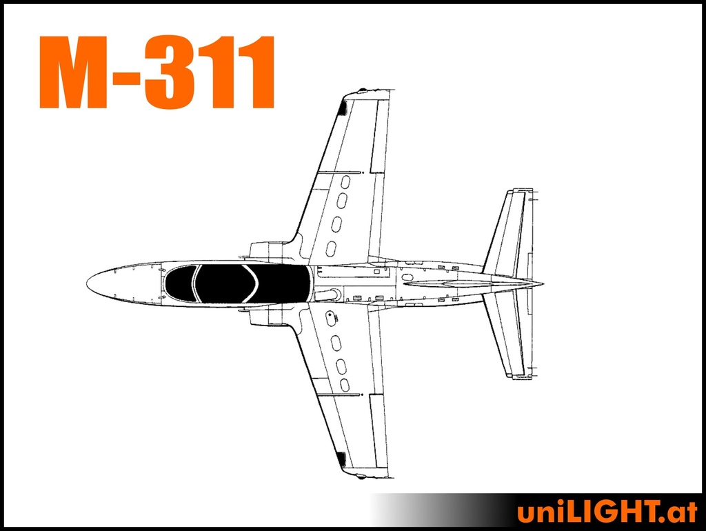Alenia Aermacchi M311 - M345 (1:5, 2.3m, PRO) | uniLIGHT.at