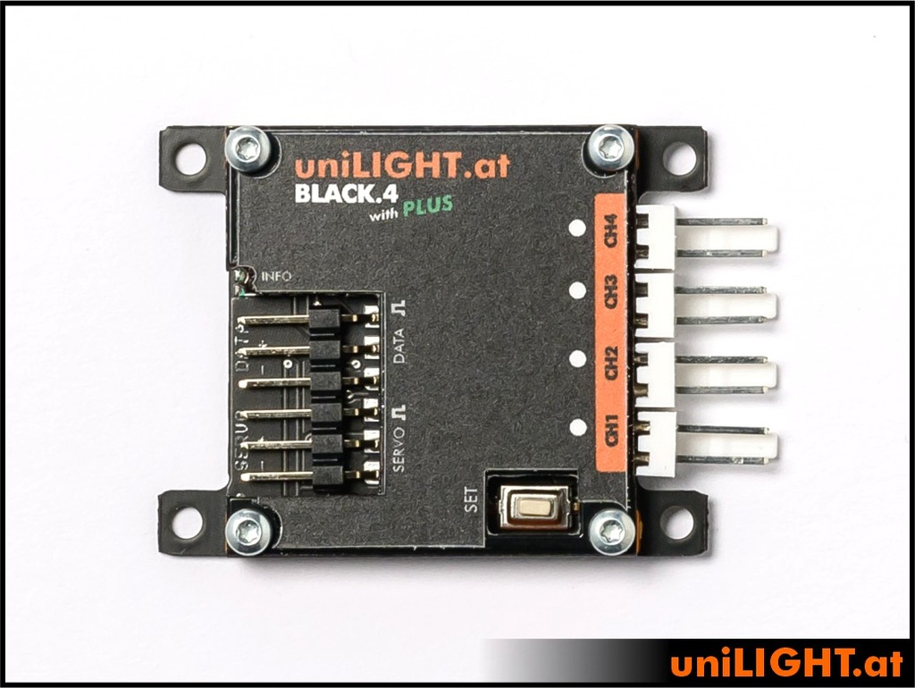 uniLIGHT 4-channel, BLACK.4 + | uniLIGHT.at